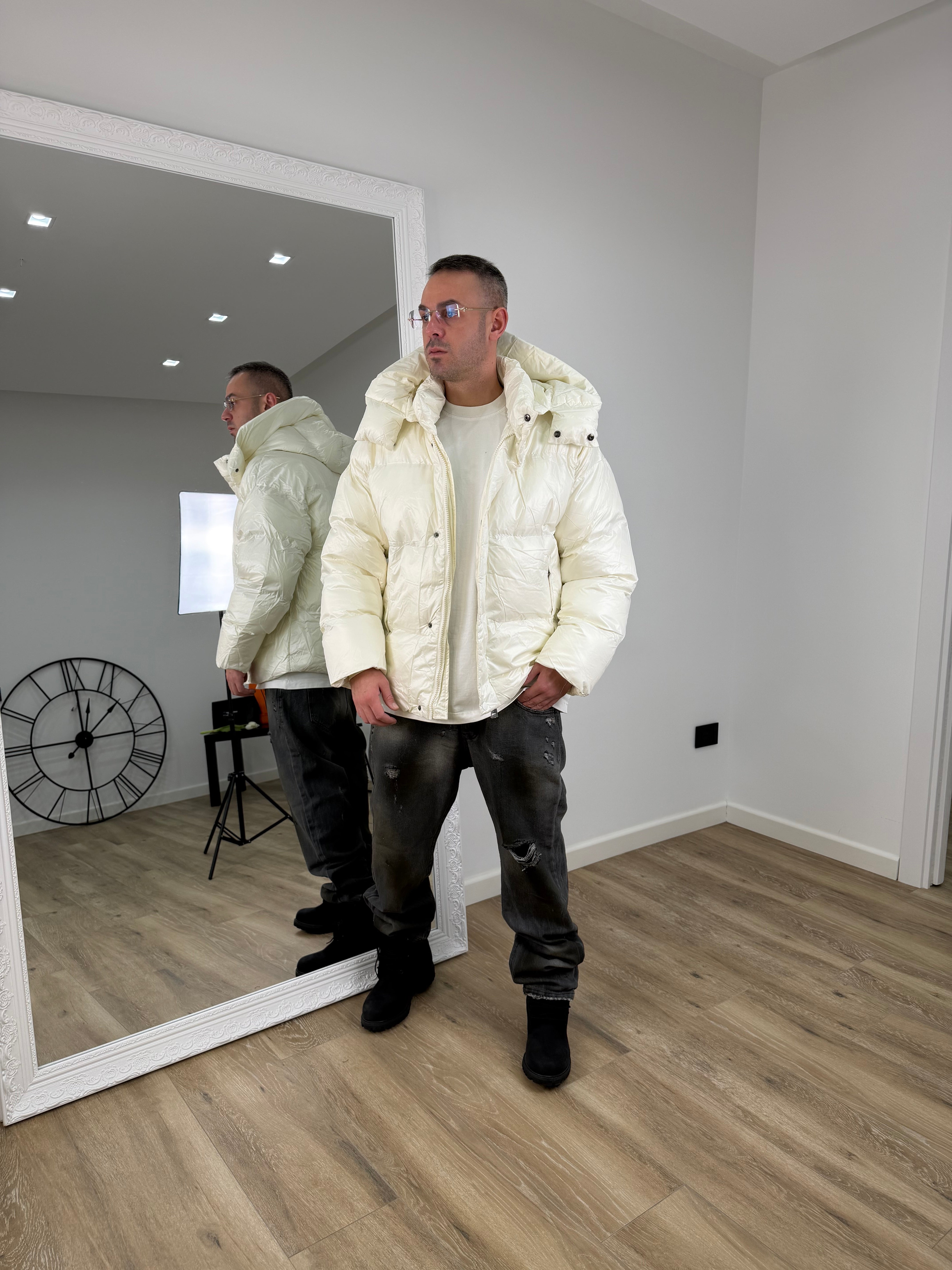 Bomber Puffer White – outsiderstorepiscinola